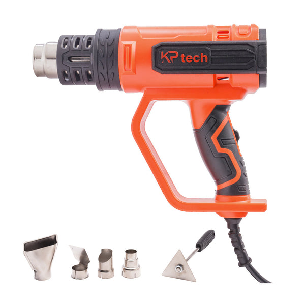 Heat gun 2000W | With 1pcs scraper and 4 pcs nozzles – KP Tech Tools